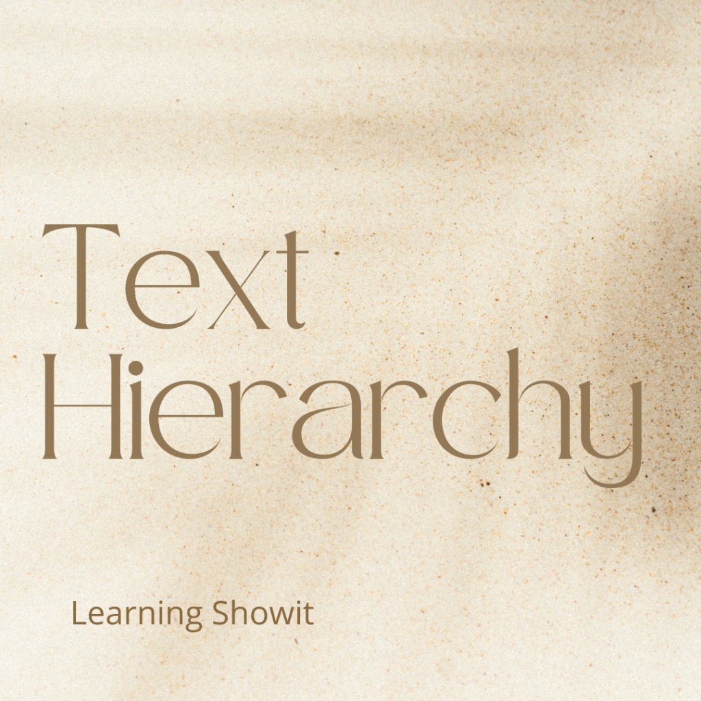 Let's Talk About Text Hierarchy and How it Works in Showit