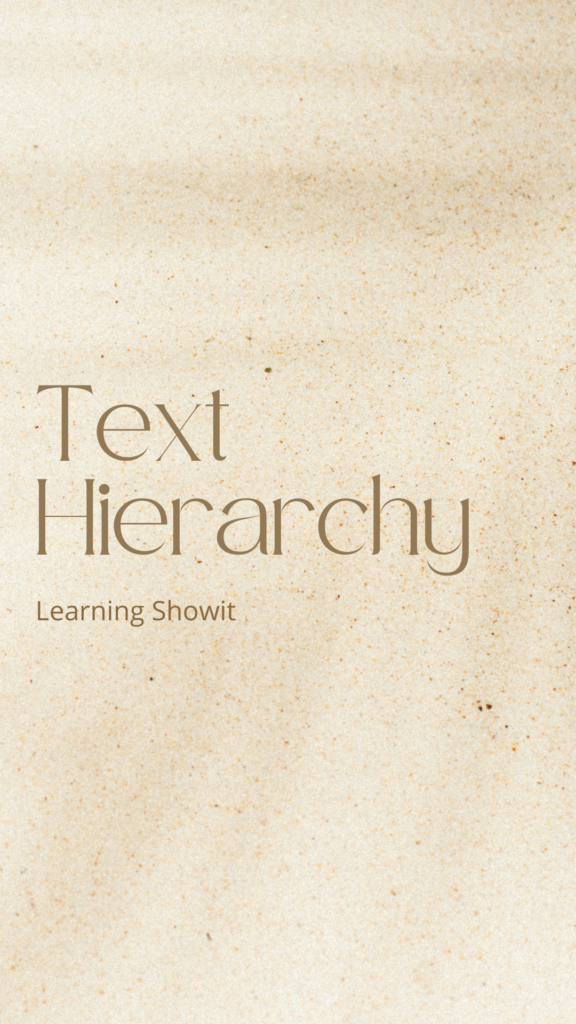 Let's Talk About Text Hierarchy + How it Works in Showit